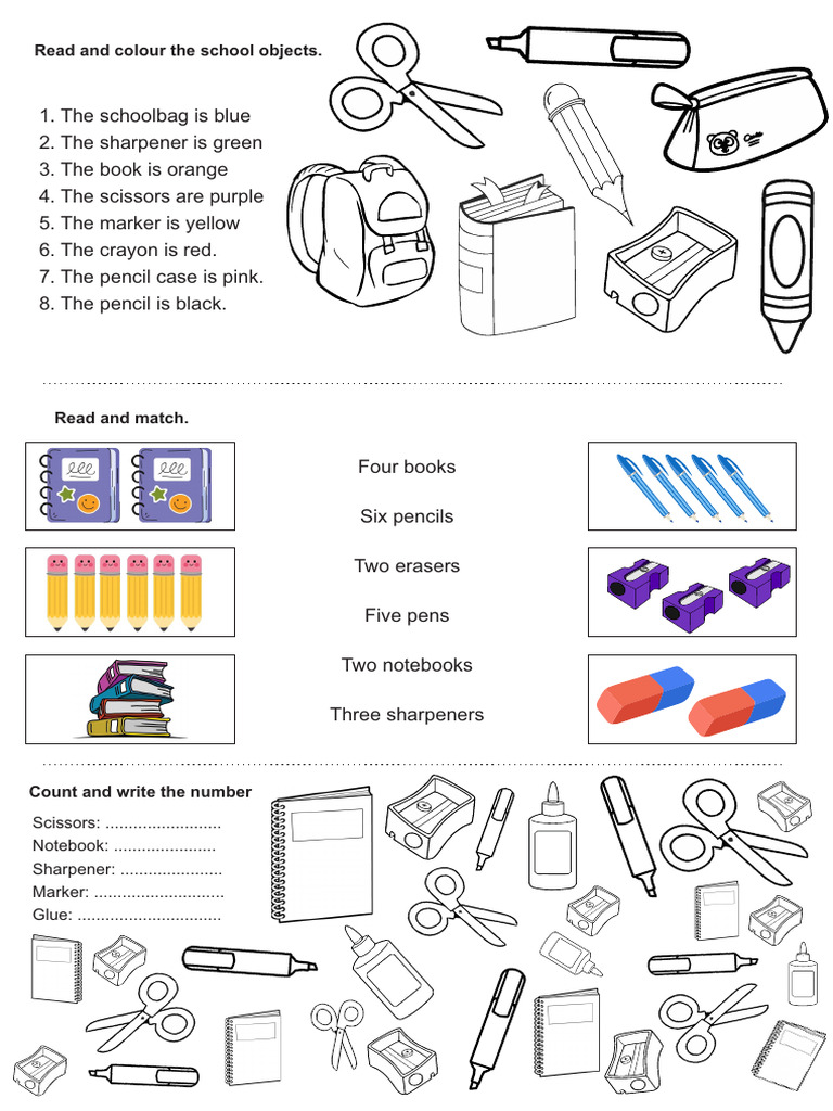 School Objects 2 | PDF