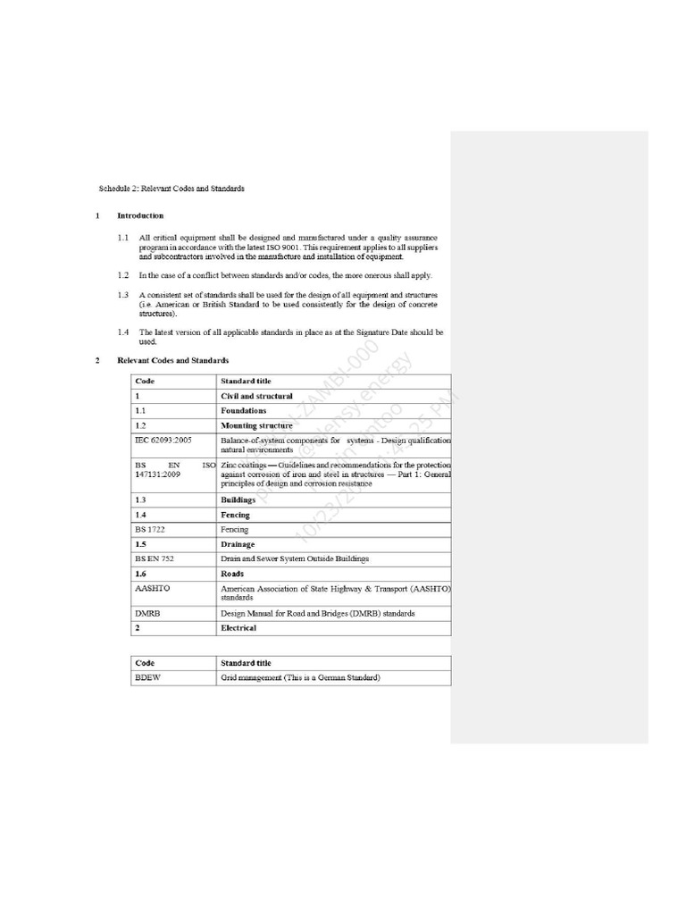 Grid Code - Operating Characteristics | PDF