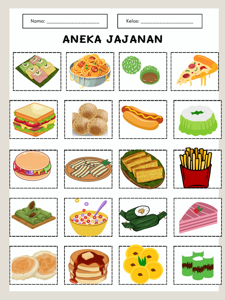 Lembar Kerja P5 ANEKA JAJANAN | PDF | Karier & Perkembangan