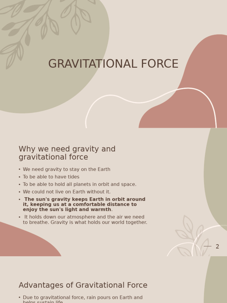 Gravitational Force | PDF | Social Science | Travel