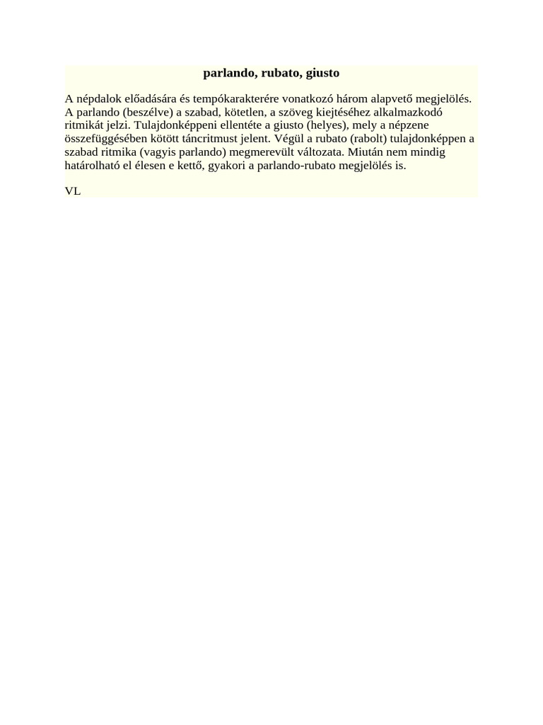 Parlando | PDF