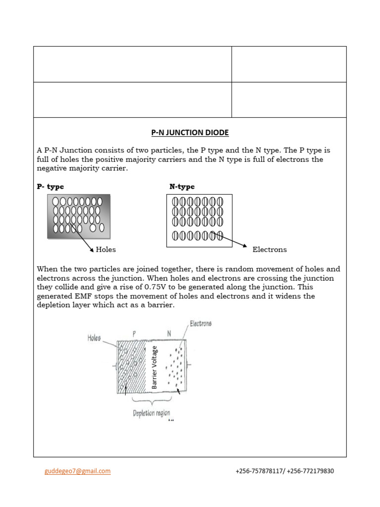 P-N Junction Diode Geo - PDF 1 | PDF | Diode | Rectifier