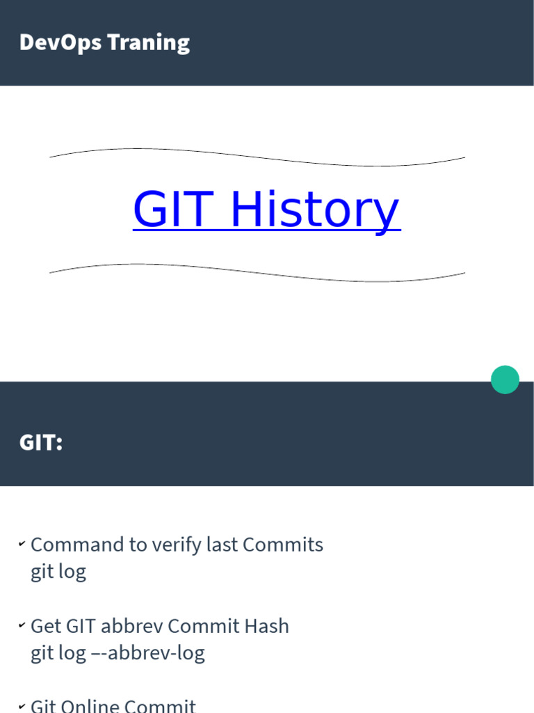 7.1 Git History | PDF