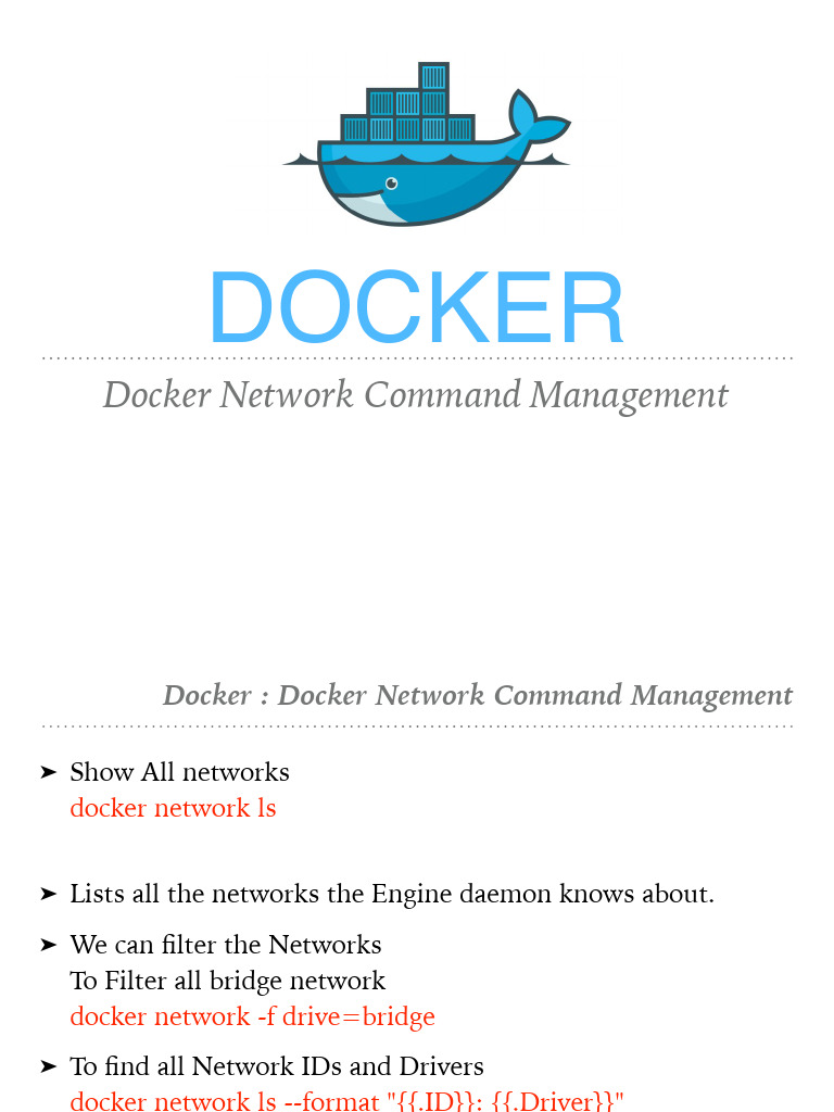 3.1 List Inspect Docker Network | PDF