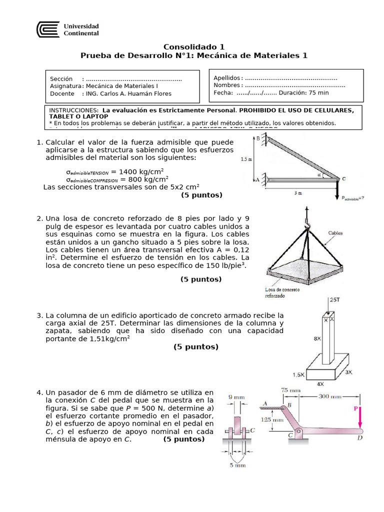 PA 01 - Examen Desarrollo #1 - 2021 II | PDF