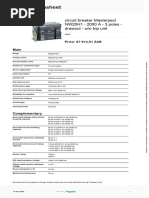Product Data Sheet: Circuit Breaker Masterpact NW40H2 - 4000 A - 3 ...