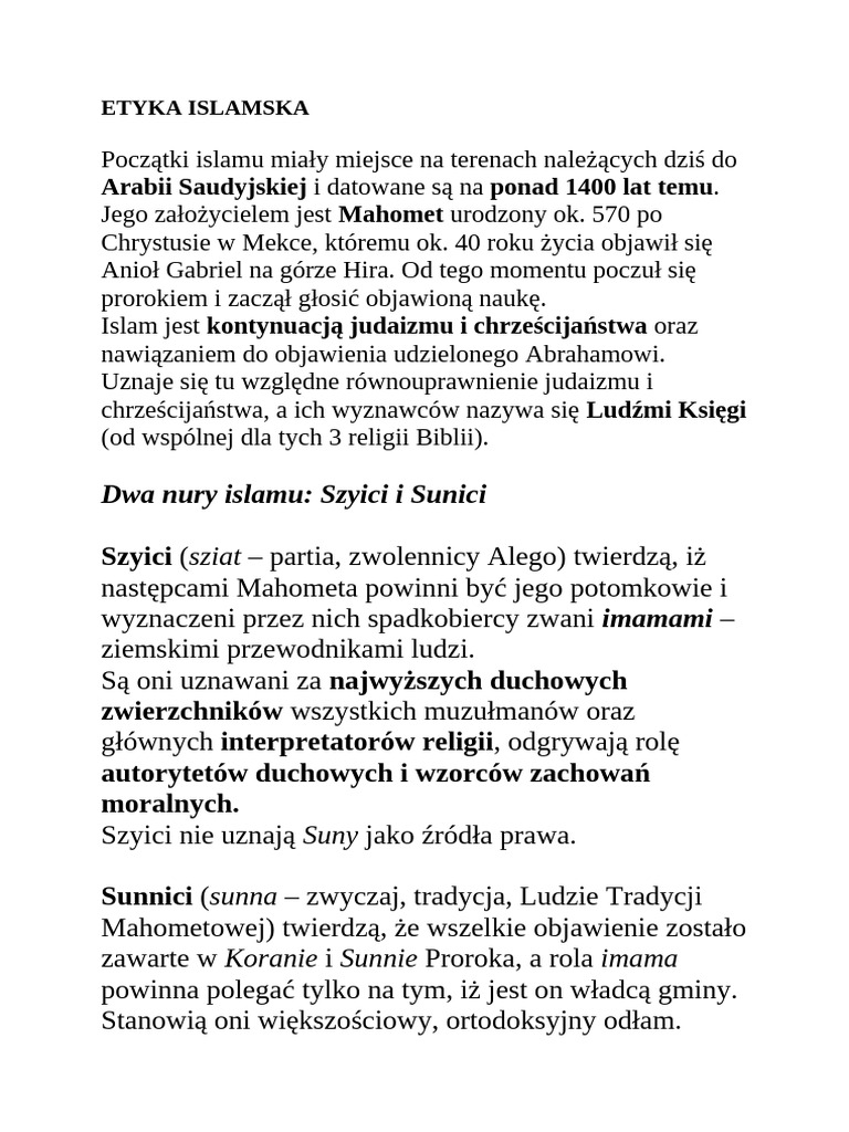 Etyka Prezentacja3 | PDF