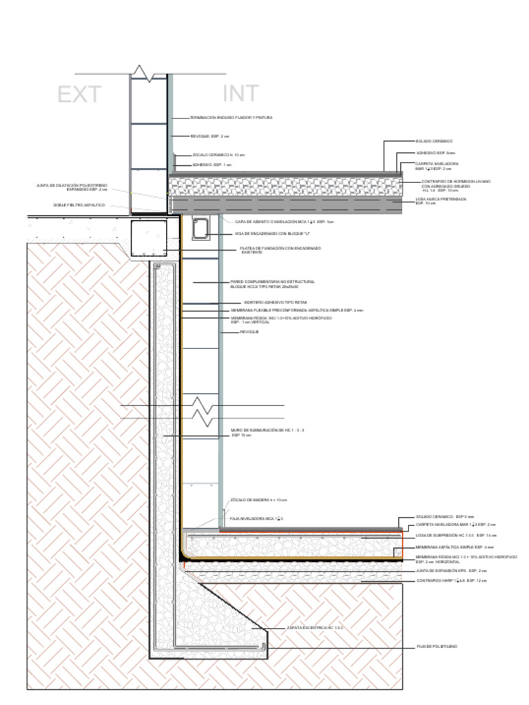 Detalles de Submuración y Platea | PDF | Materiales de construcción ...
