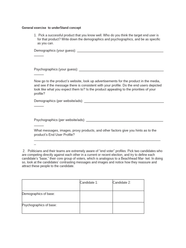 General Exercise To Understand Concept | PDF | Career & Growth