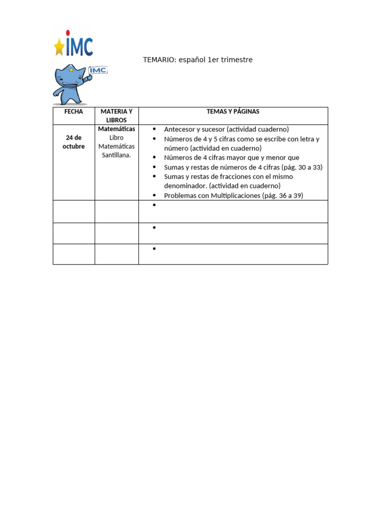 Formato de Temarios | PDF