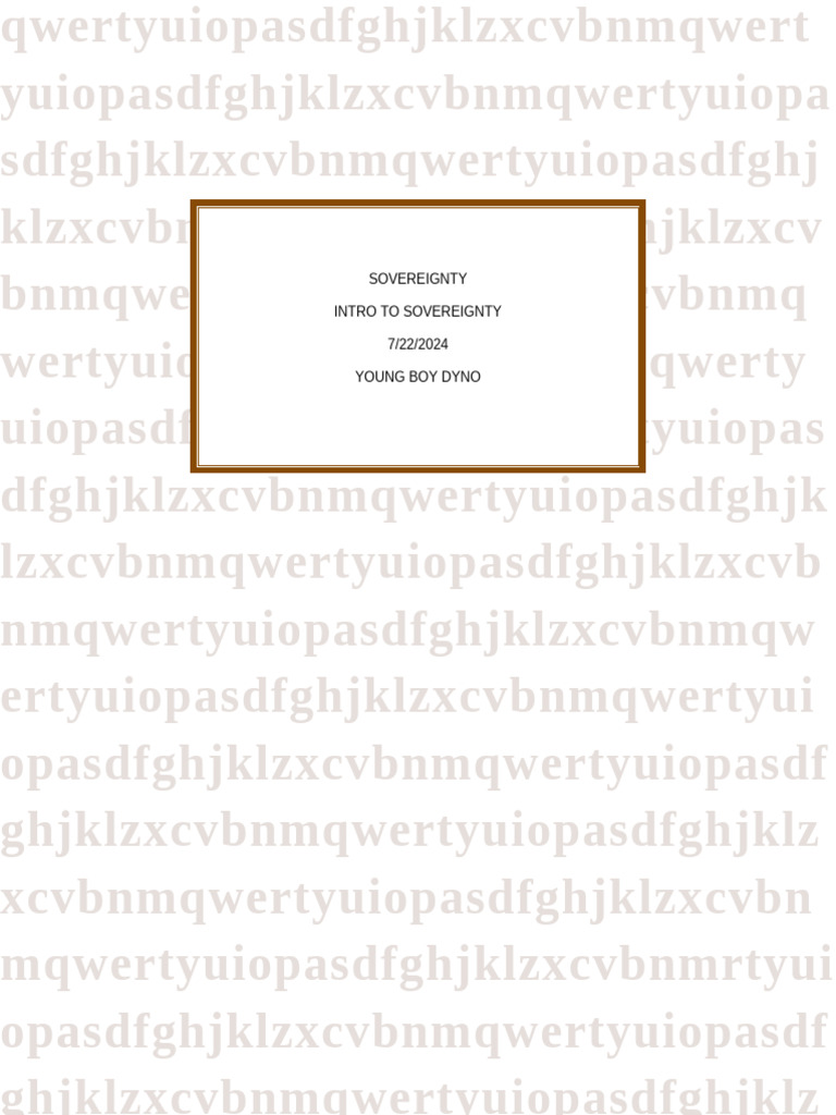 Sovereignty Pdf Sovereignty Nation