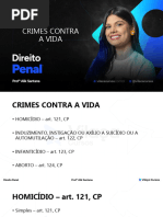 Capítulo I - Dos Crimes Contra A Vida - Arts. 121 A 128 | PDF | Homicídio | Desvio (Sociologia)
