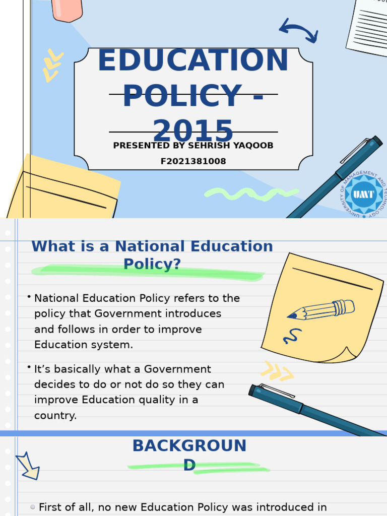 Education Policy Analysis 2015 | PDF | Literacy | Early Childhood Education