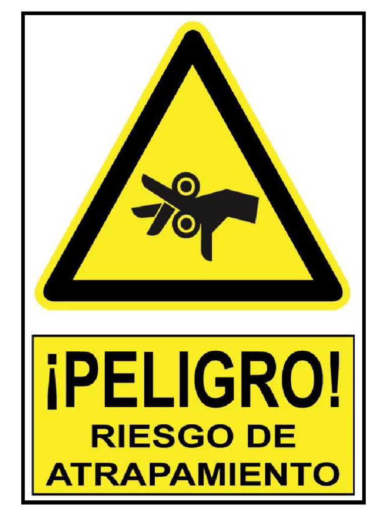 Letrero Superficie Caliente y Atrapamiento | PDF