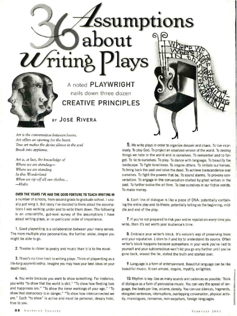36 Assumptions About Writing P | PDF