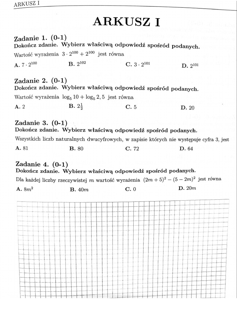 Arkusz NR 1 2024 | PDF