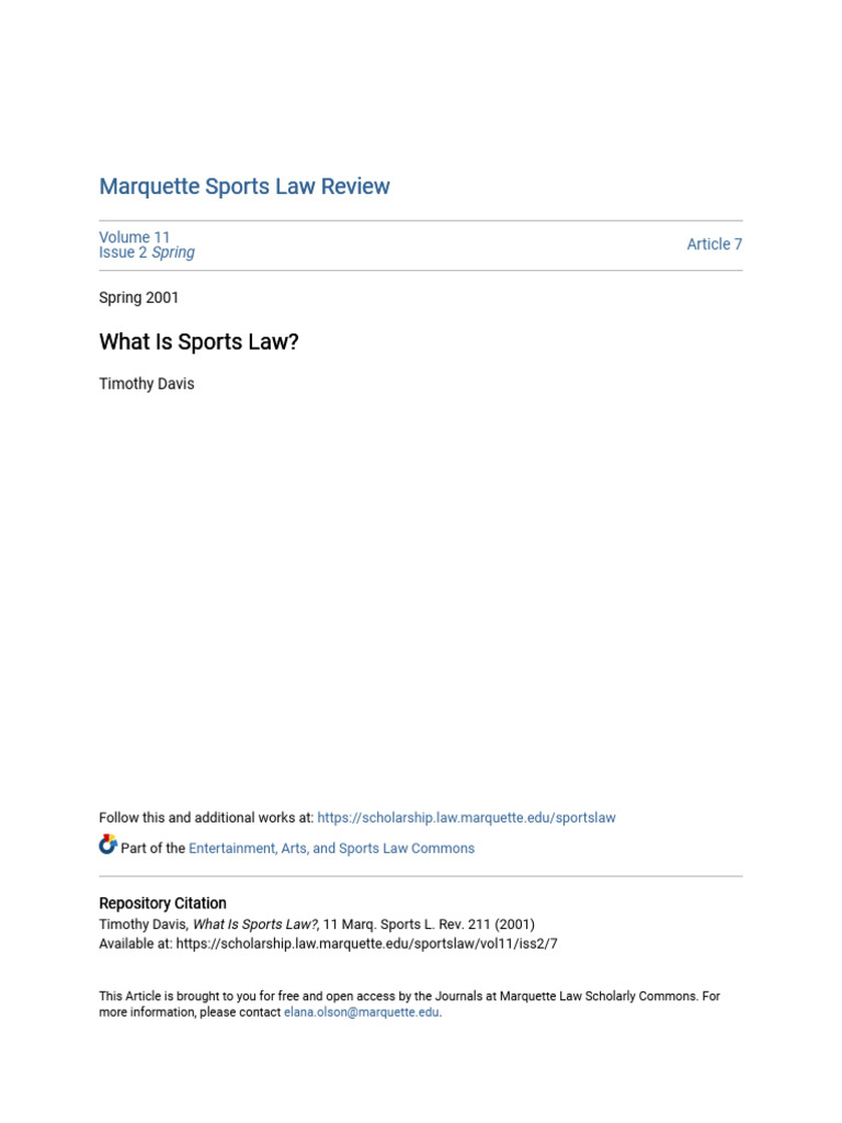 Understanding Sports Law Concepts | PDF | Damages | Sherman Antitrust Act