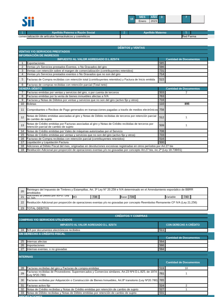 Formulario 29 API3 | PDF | Impuesto al valor agregado | Impuestos