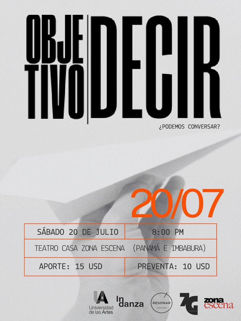 Objetivo Decir. Afiche | PDF