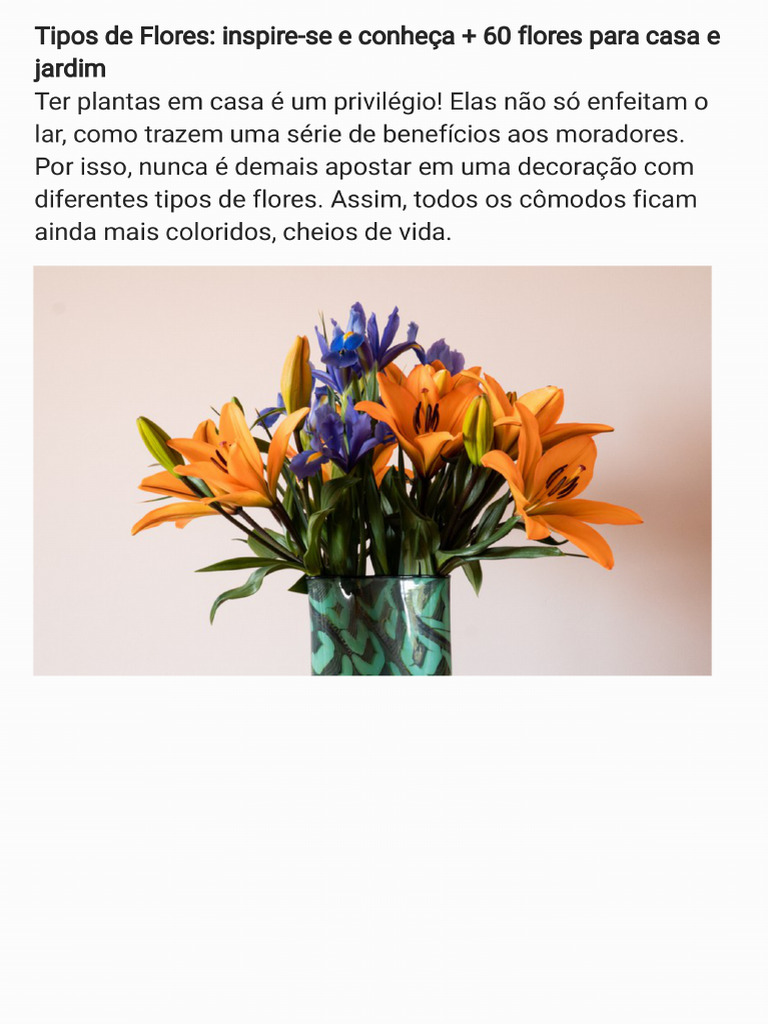 Tipos de Flores | PDF