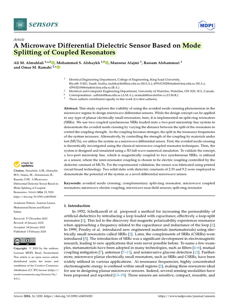 Mode Splitting of Coupled Resonators | PDF | Resonance | Metamaterial