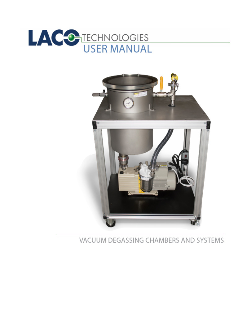 User Manual: Vacuum Degassing Chambers and Systems | PDF | Vacuum | Pump