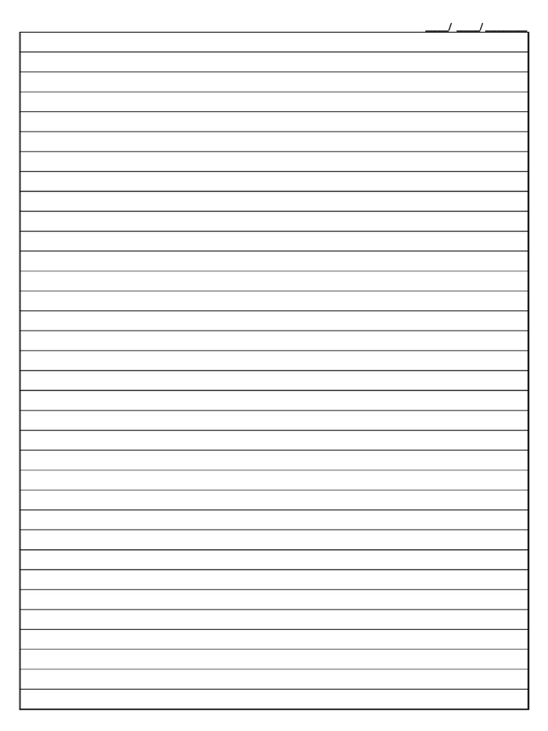 Folha Pautada - Frente e Verso | PDF