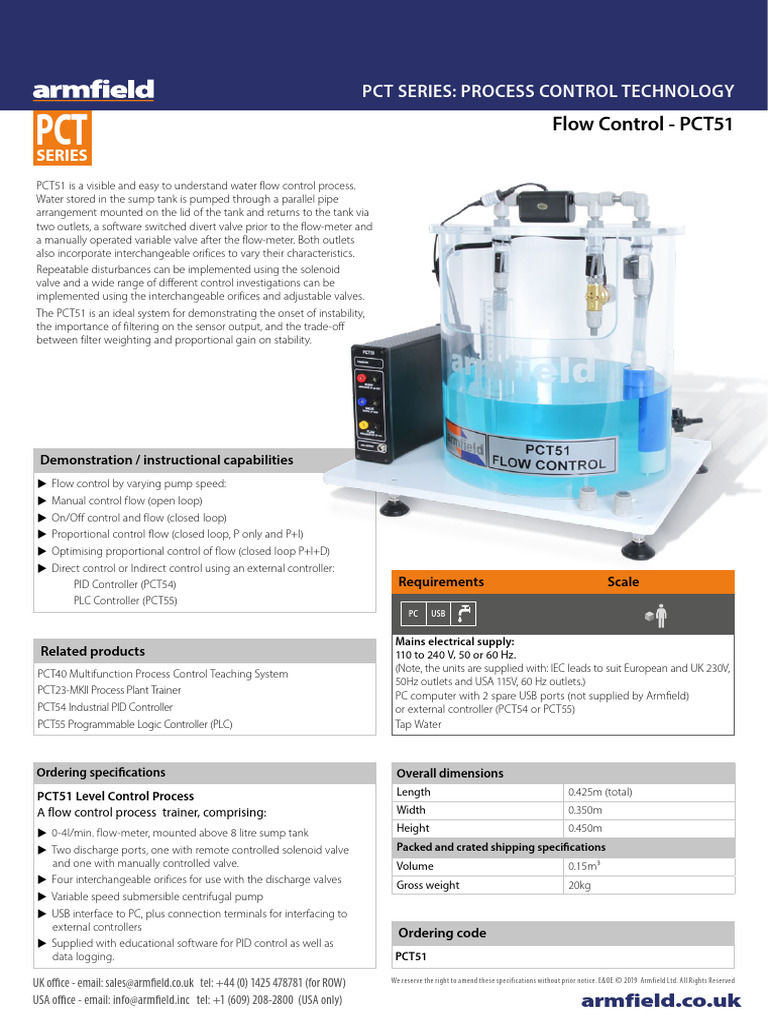 Armfield PCT51 Datasheet V2a - Web | PDF | Computing | Computer Engineering