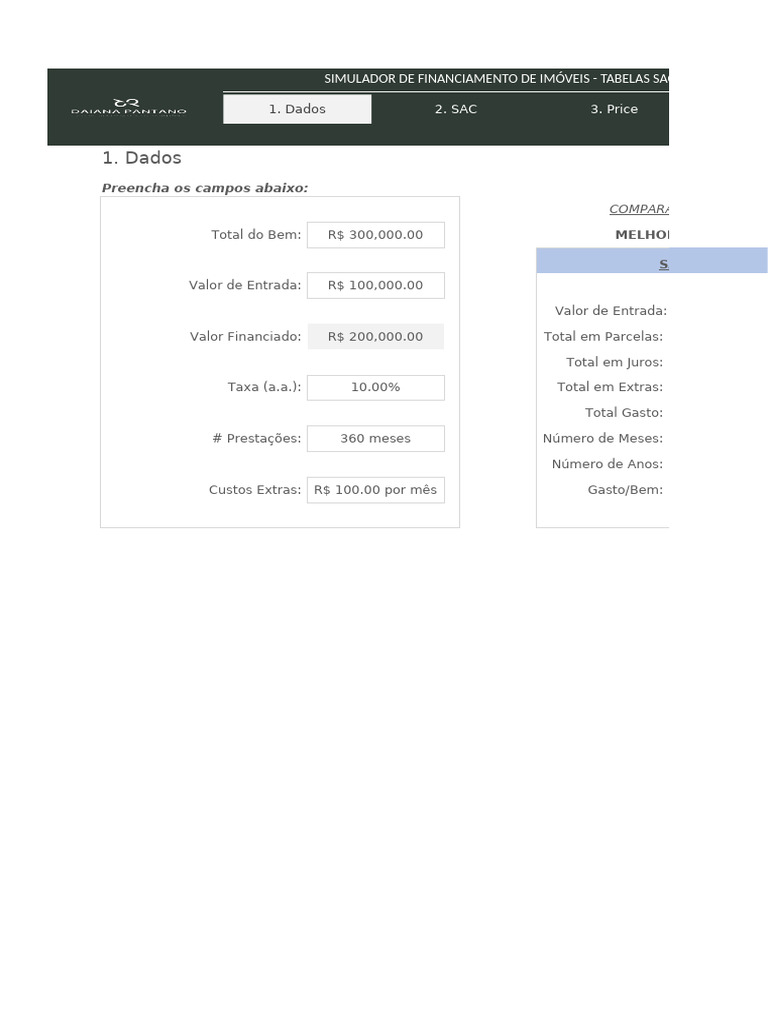 Planilha Sac e Price | PDF