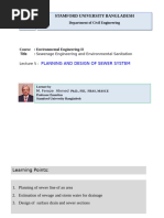 Sanitary Pipe Gradient Guidelines | PDF | Slope | Sanitary Sewer