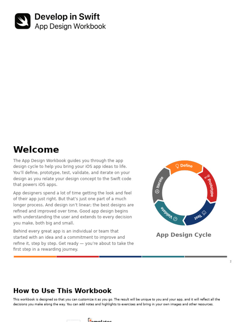 App Design Workbook | PDF | Swift (Programming Language) | Ios