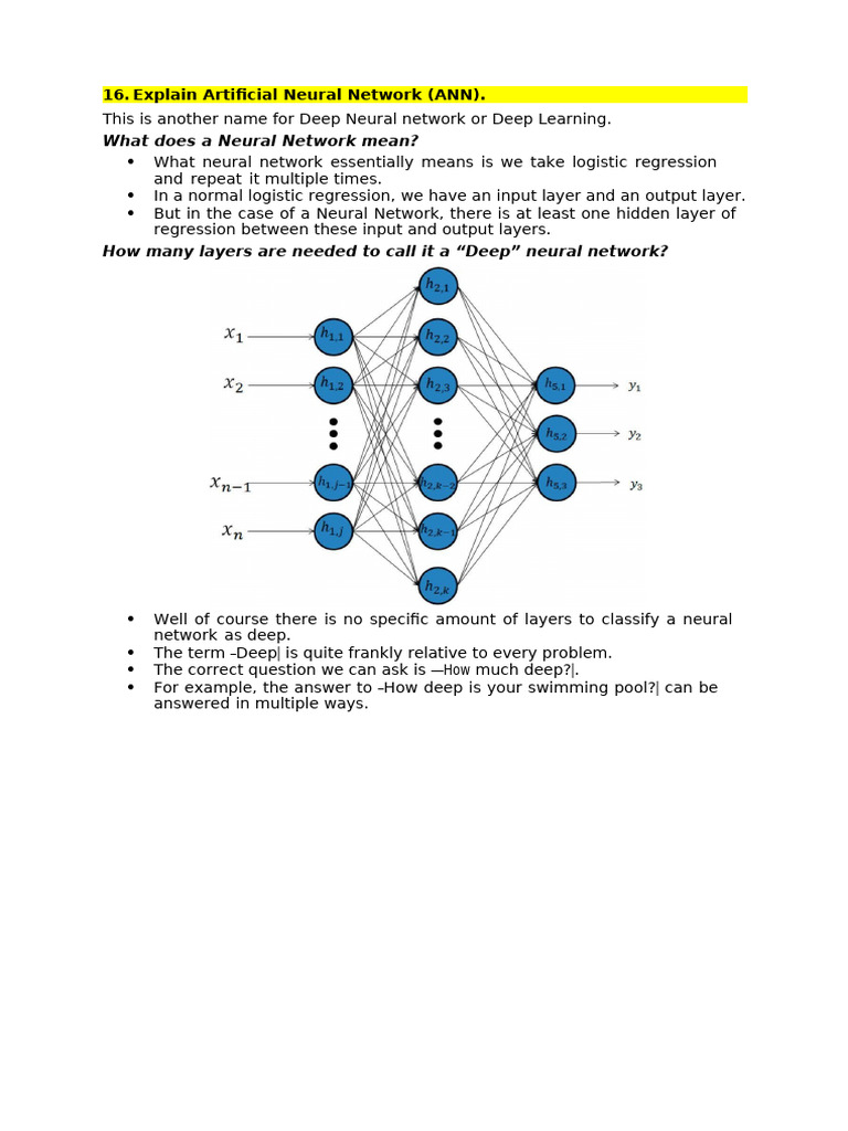 DL Activation Functions Question Bank | PDF | Artificial Neural Network ...