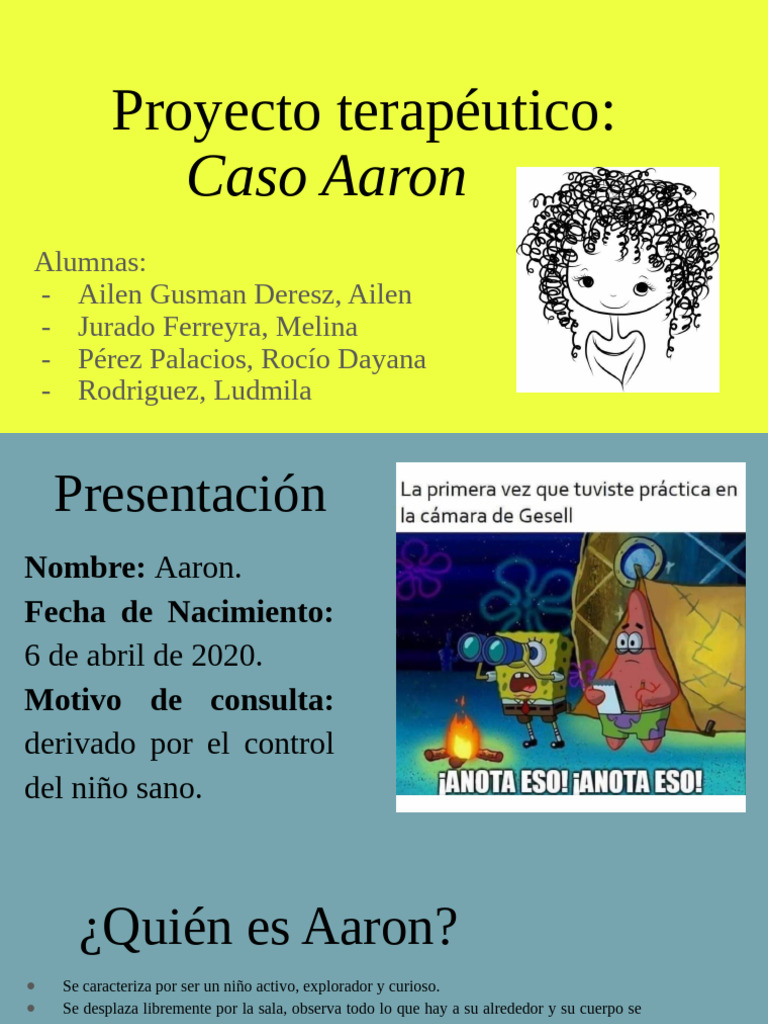 Aaron - Proyecto | PDF | Sicología | Conceptos psicologicos