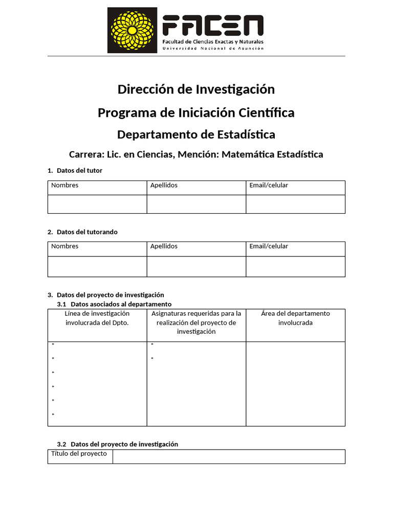Formulario y Carta Compromiso - Programa de Iniciación Científica 2024 ...