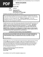 Initial Trial Setting Conference Statement: Superior Court of ...