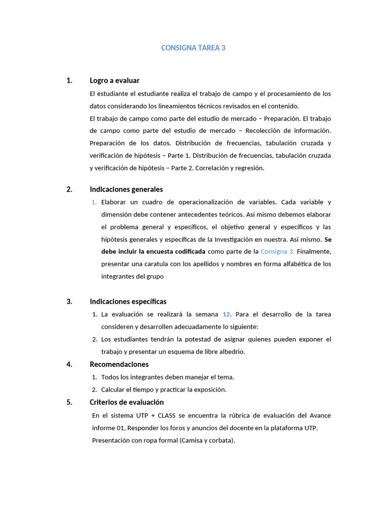 Consigna - Avance Informe - 3 | PDF | Informática