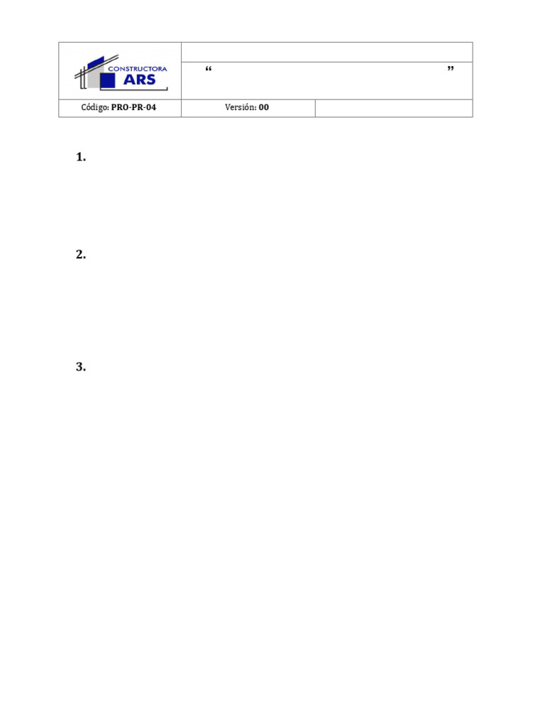 PRO-PR-04 FABRICACION DE ESTRUCTURAS | PDF