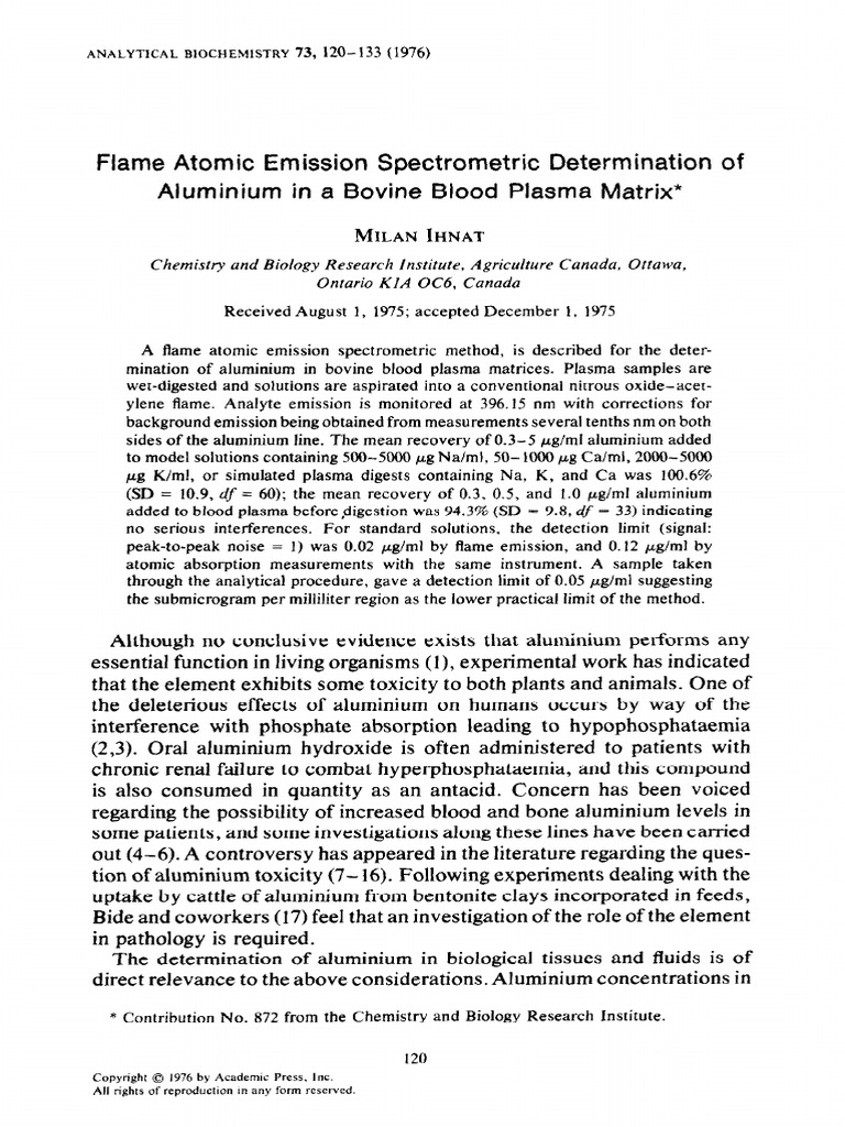 METOD | PDF | Detection Limit | Sodium