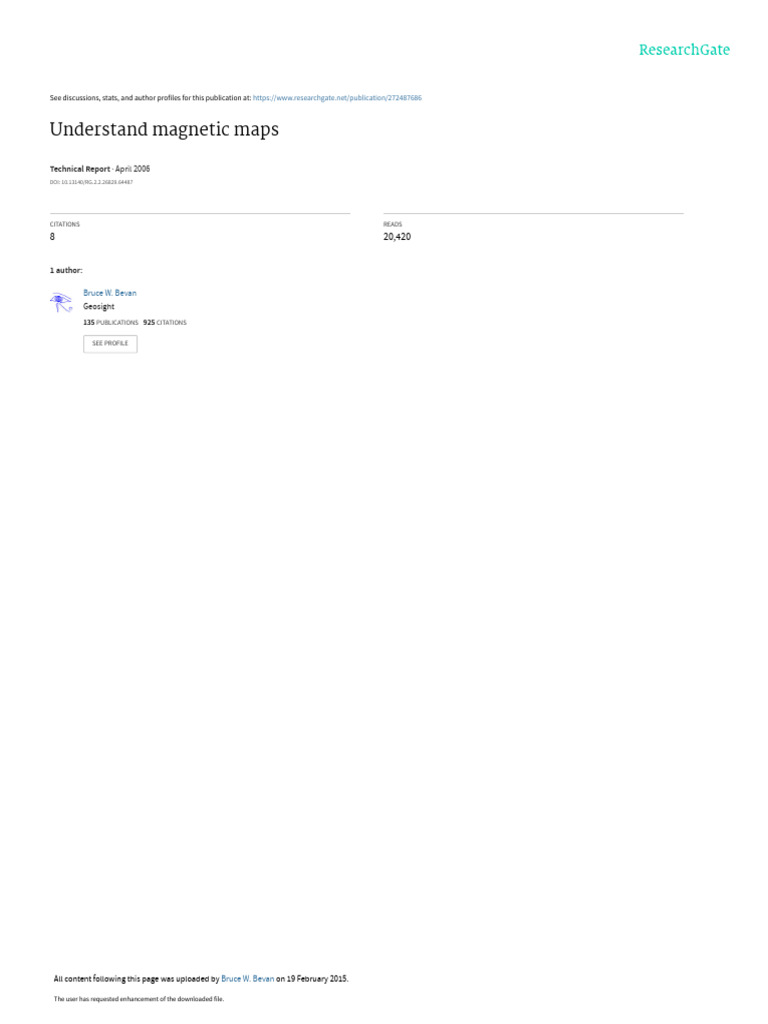 Mag Maps | PDF | Magnetometer | Contour Line