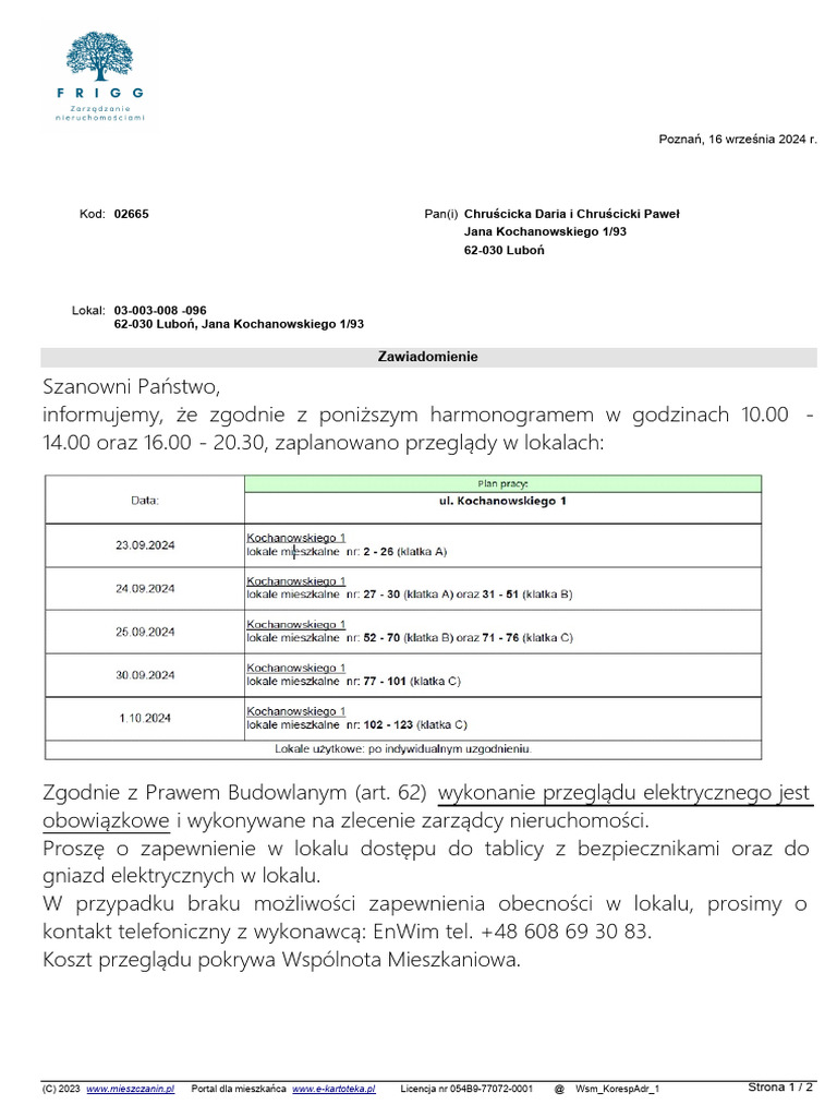 Ogólne Pisma Do Adresatów | PDF