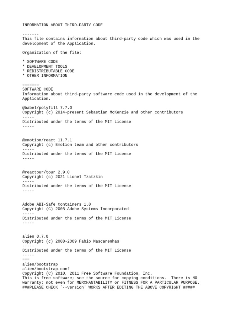 Legal Notices | PDF | License | Free Software