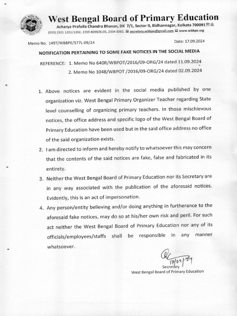 Notification Fake Notices Social Media | PDF