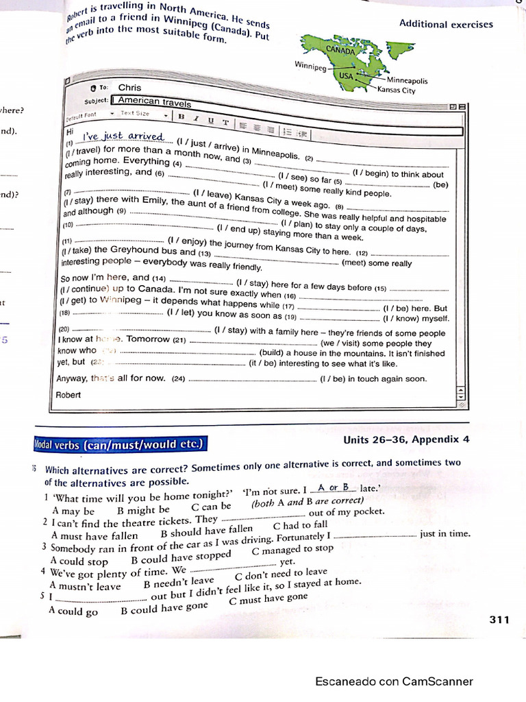 Exercises Verb Tenses and Modsl Verbs | PDF