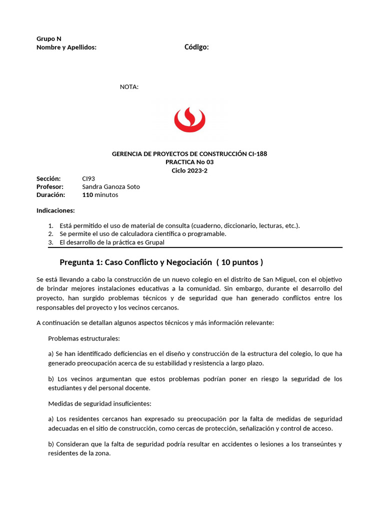 PC3 GPC Ac 2023-02-Ci93 | PDF | Entorno natural | Evaluación de impacto ambiental