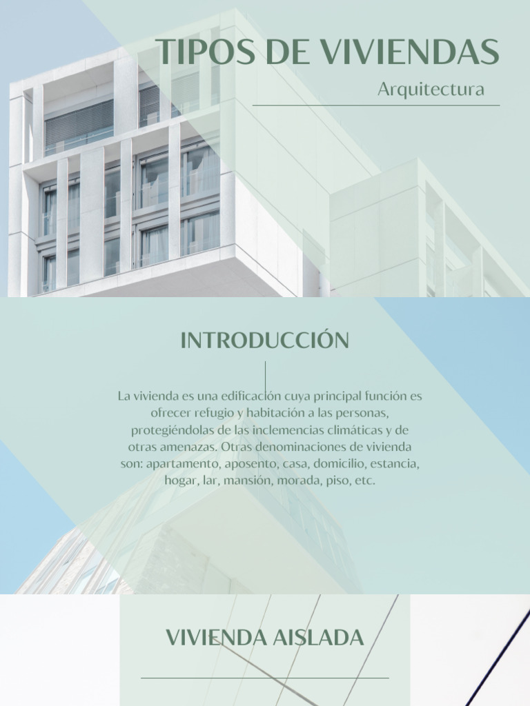 Tipos De Vivienda Pdf Edificio Edificios Residenciales