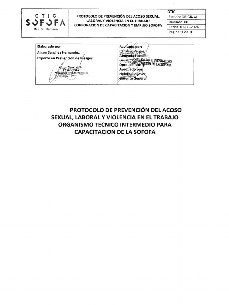 Ley Karin Protocolo | PDF