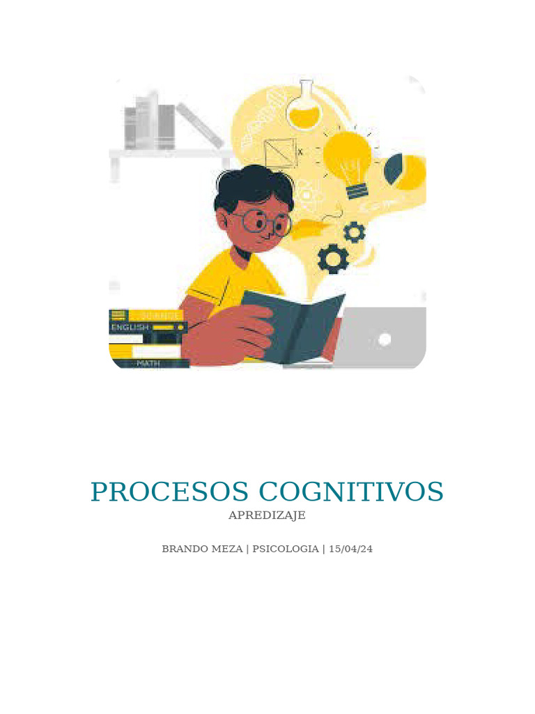 Procesos Cognitivos Pdf Aprendizaje Cognición