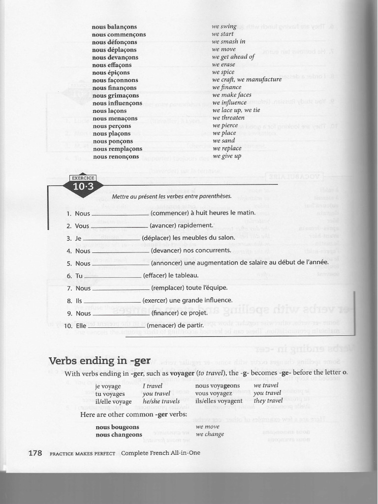 The Present Tense of Er Verbs 5-1685031488672 | PDF