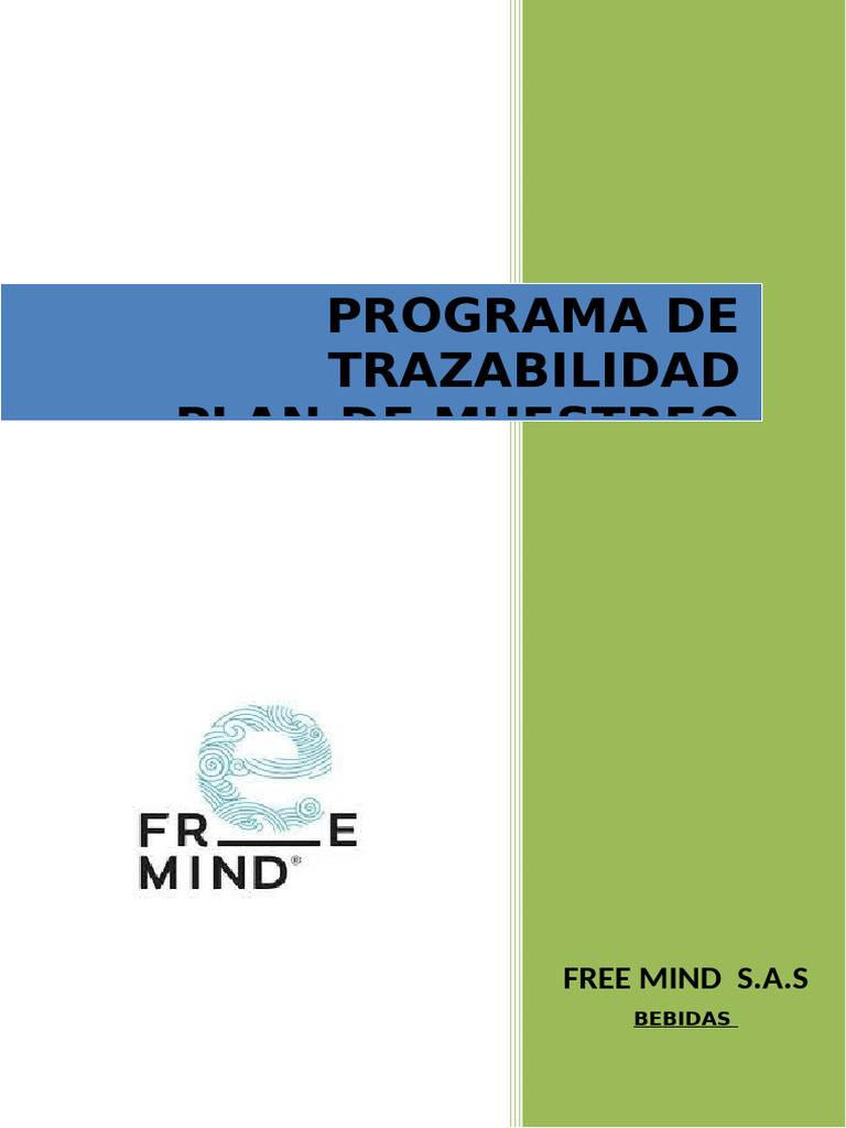 CC PT 01 - Programa de Trazabilidad | PDF | Negocios