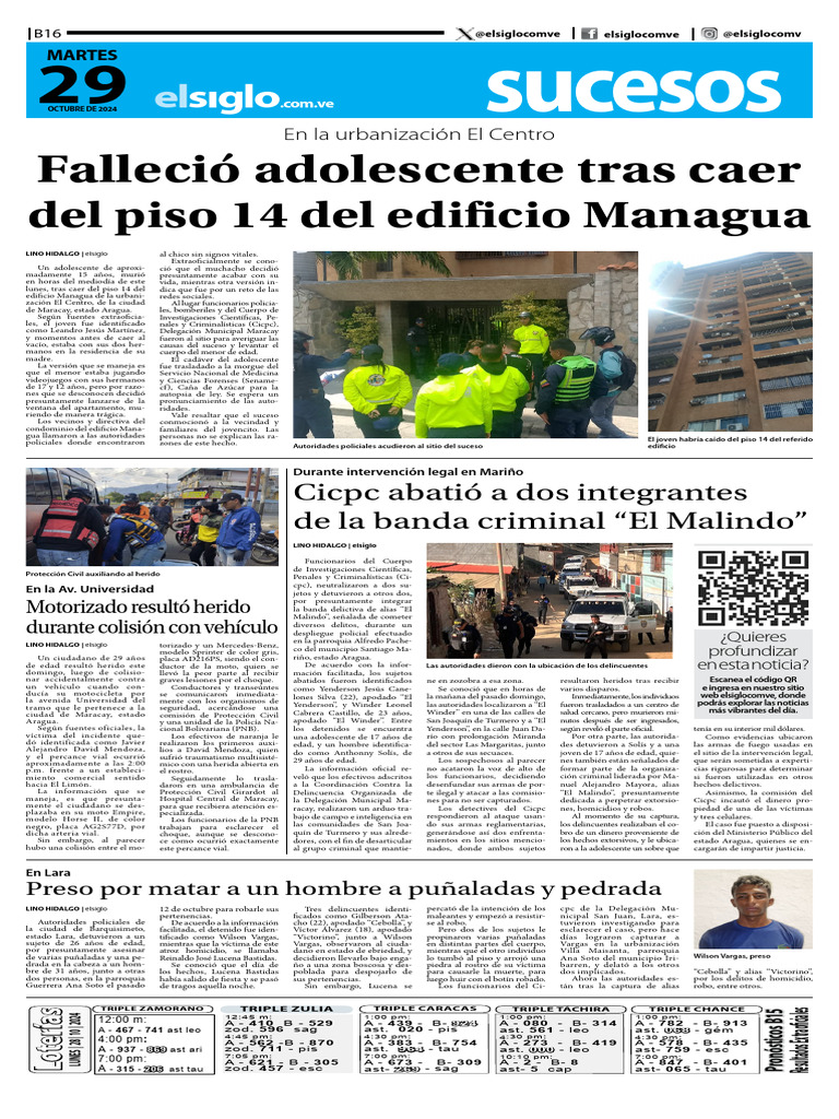 Siglo Mcay 29102024 p16 | PDF